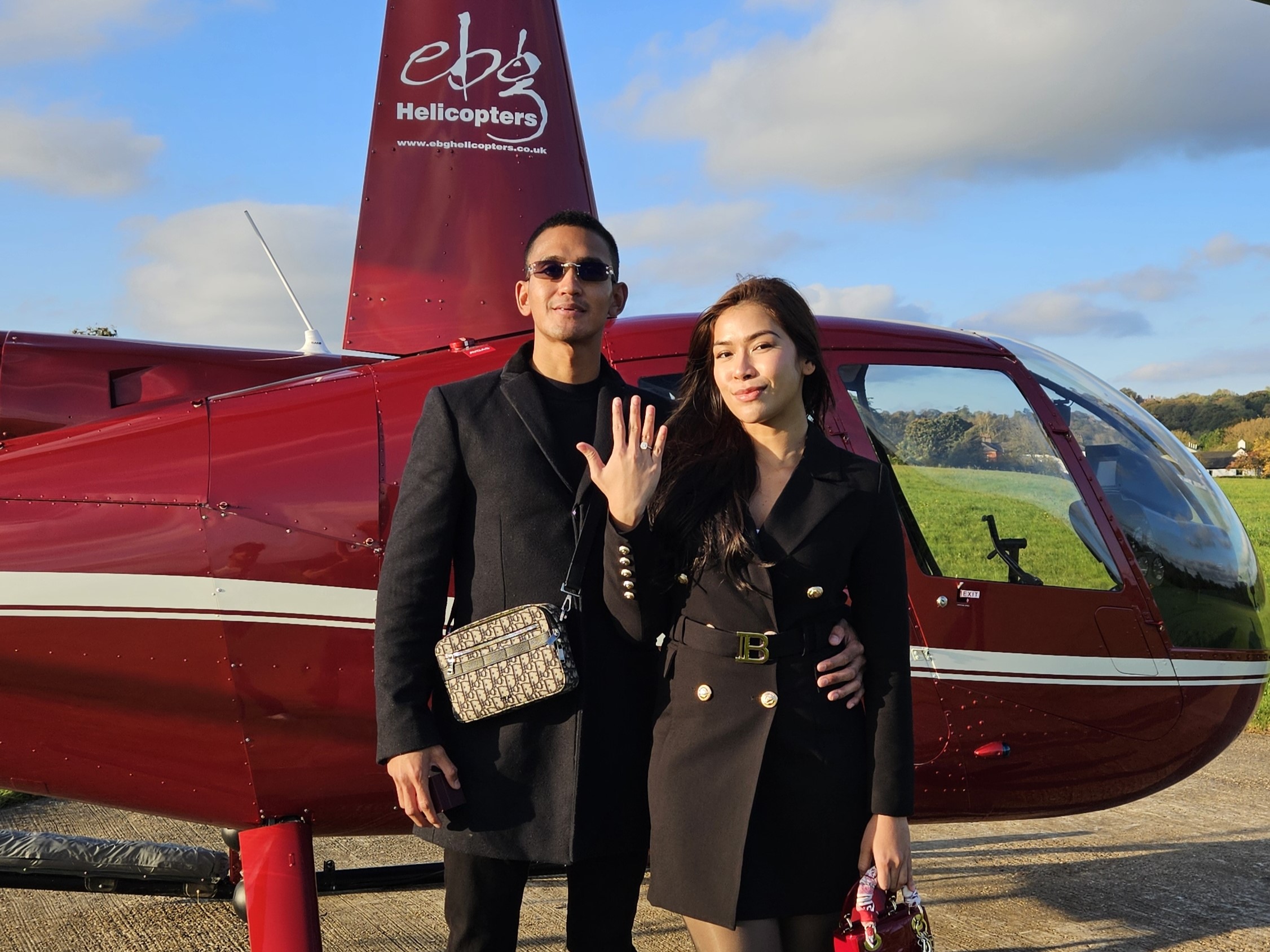 Proposal in the Sky - EBG Helicopters