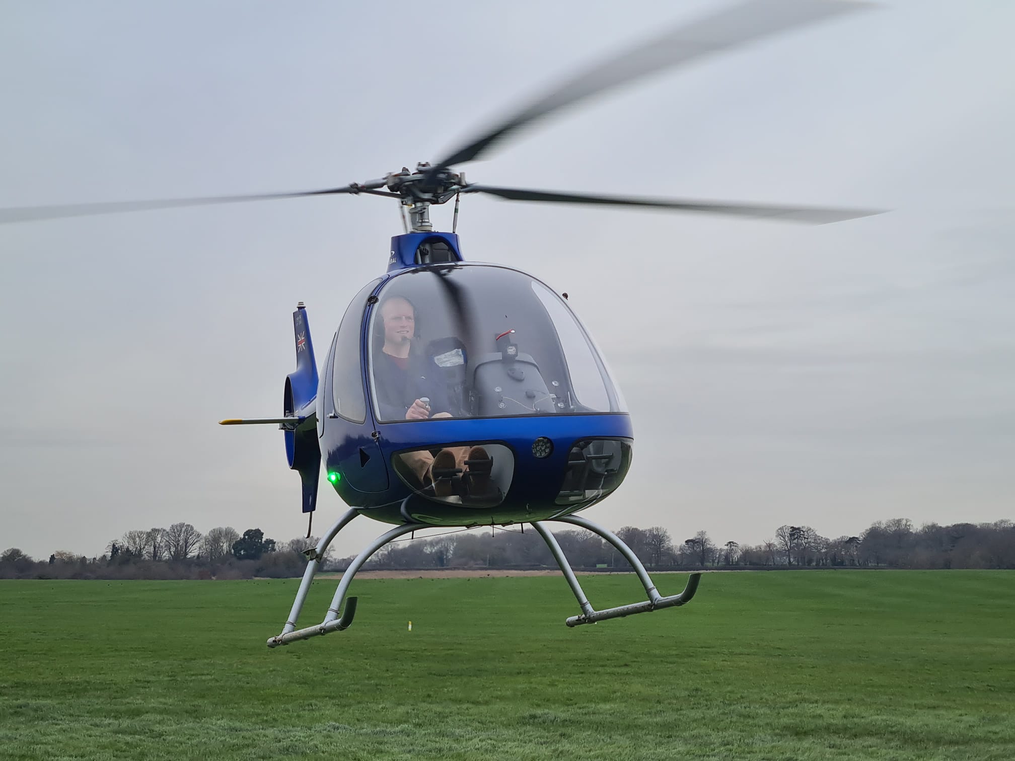 First Solo flight for Tim in Cabri G2 - EBG Helicopters