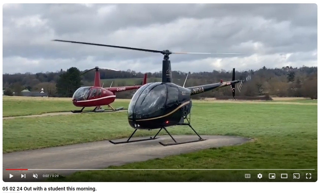 R22 training this morning with Bob - EBG Helicopters
