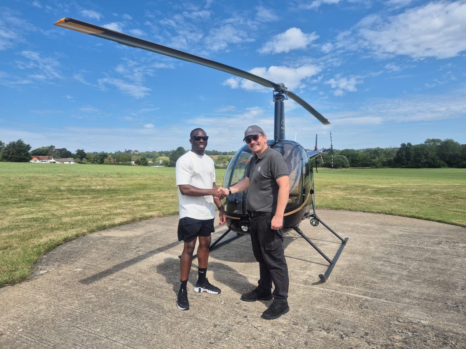 Congratulations on first solo flight - EBG Helicopters